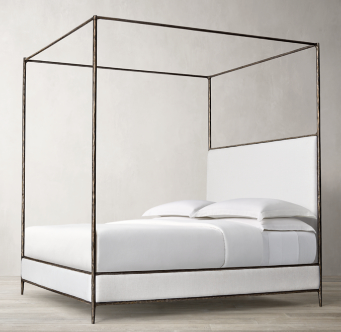 Thaddeus Fabric Panel Canopy Bed