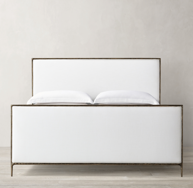 Thaddeus Fabric Panel Bed with Footboard