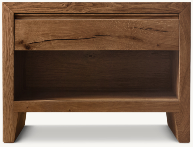 Wyeth Oak Open Nightstand | RH
