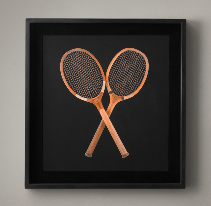 1920s Wooden Tennis Racket Print