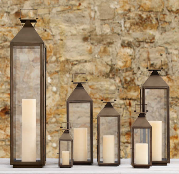 Yountville Lanterns - Weathered Bronze | RH
