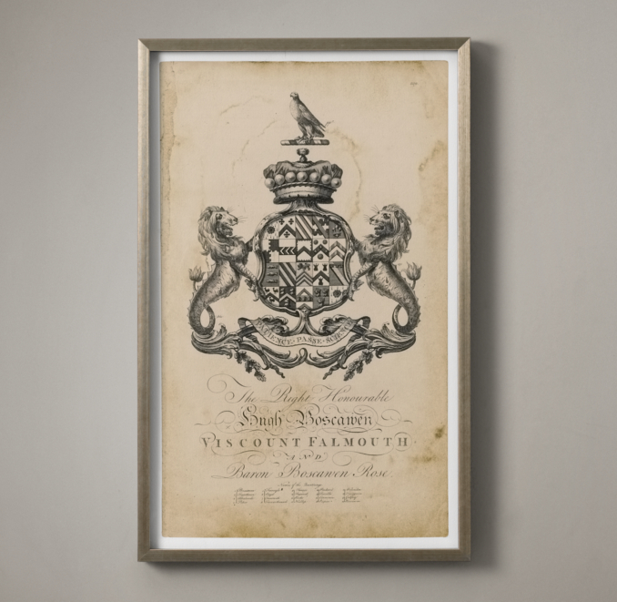 18th C. English Armorial Engraving - 02