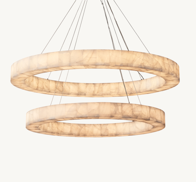 Rivage Two-Tier Round Chandelier 60" | RH
