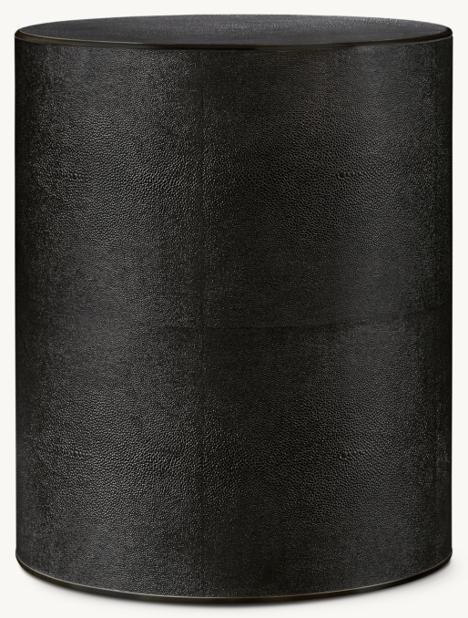 Saunderson Shagreen Plinth Round Side Table