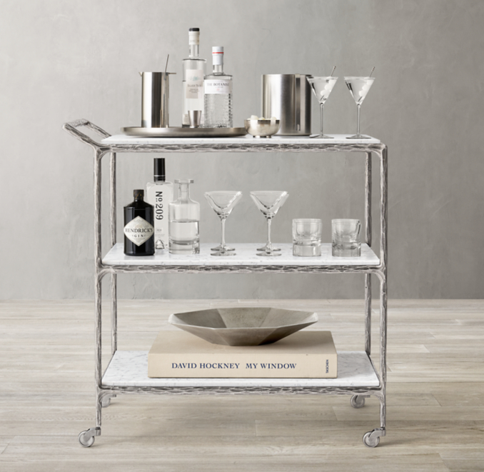 Thaddeus Marble Bar Cart