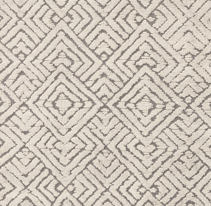 Talsari Hand-Knotted Silk & Wool Rug Swatch