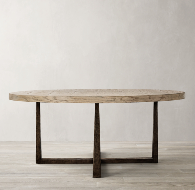 T-Brace Round Dining Table