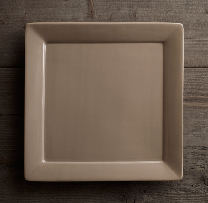 Chinese Porcelain Square-Rimmed Dinner Plate (Set of 4)