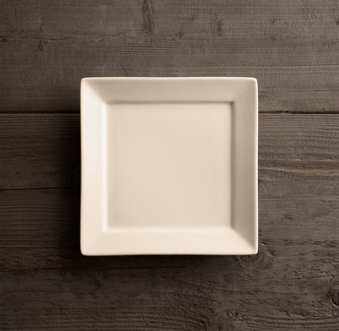 Chinese Porcelain Square-Rimmed Dessert Plate (Set of 4)