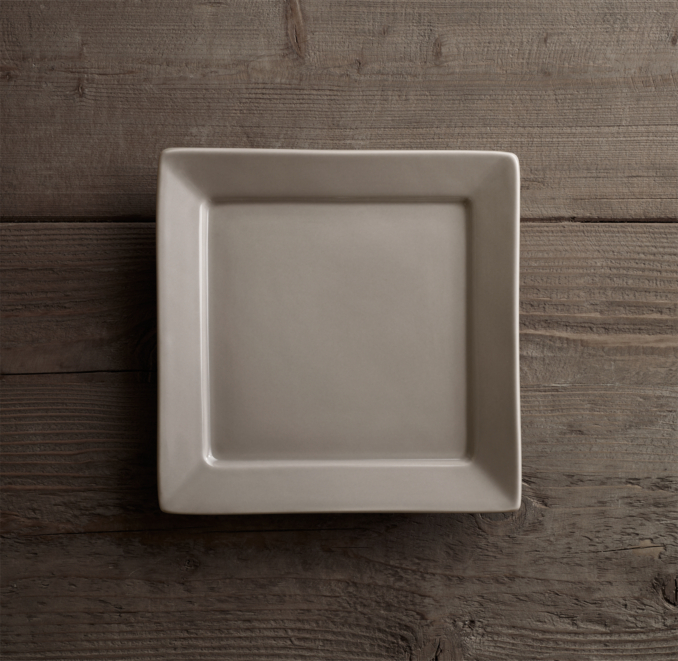 Chinese Porcelain Square-Rimmed Dessert Plate (Set of 4)