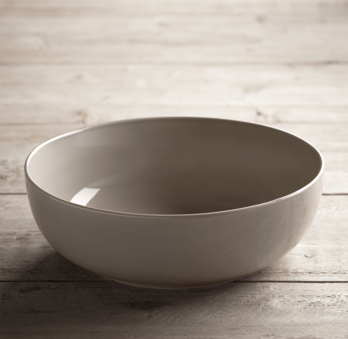 Chinese Porcelain Round Large Nesting Serve Bowl | RH