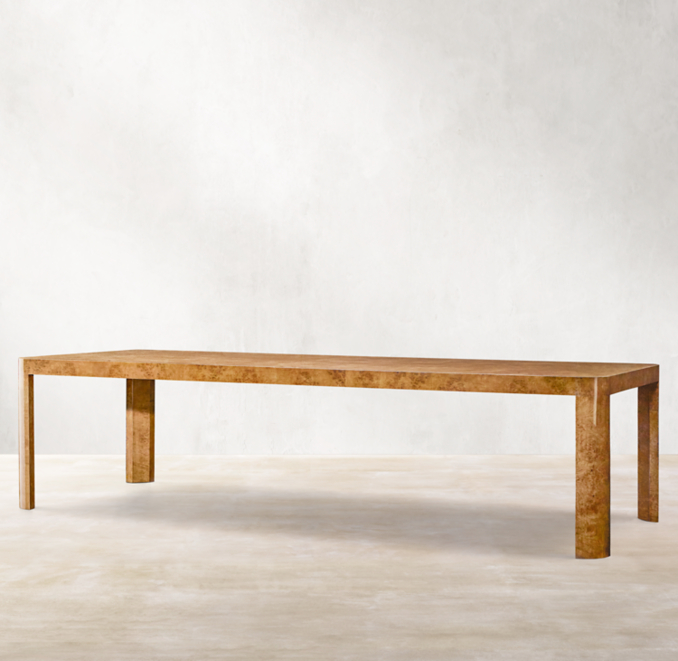 Bardot Burl Rectangular Dining Table
