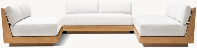 Maya Teak Modular Sectional | RH