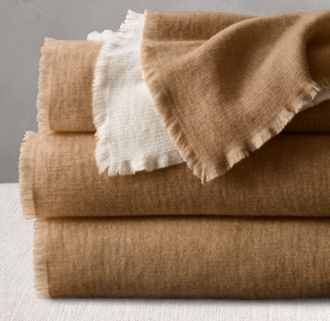 Cashmere Two-Tone Throw
