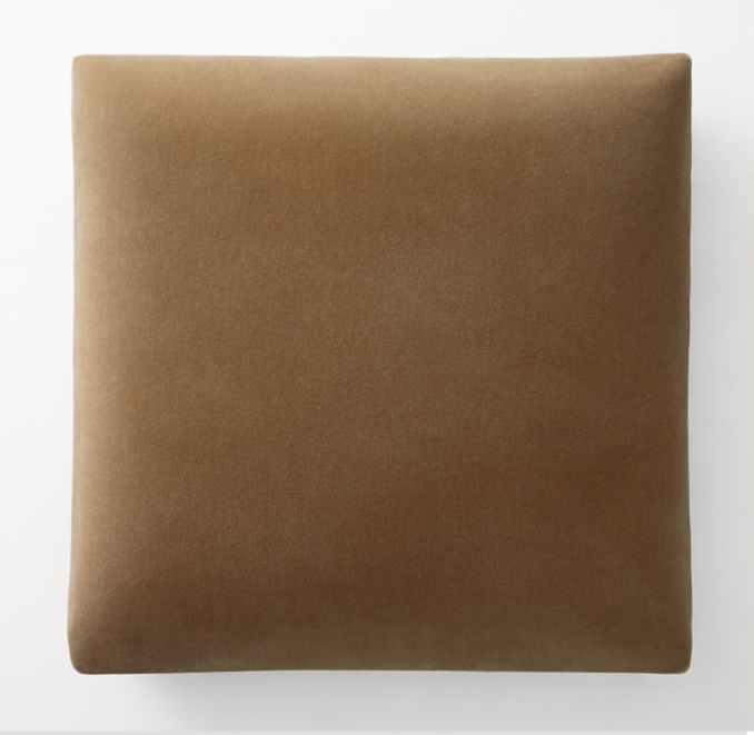 Italian Merino Wool Velvet Tucked Corner Pillow Cover - Square