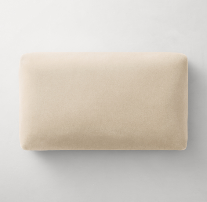 Italian Merino Wool Velvet Tucked Corner Pillow Cover - Lumbar