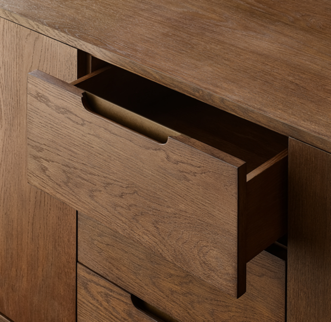 Breton 4-Door Media Console With Drawers