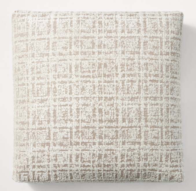 Italian Milana Grid Tucked Corner Pillow Cover - Square