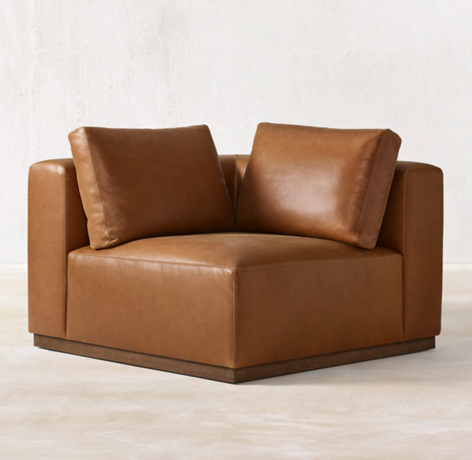 Vittorio Modular Leather Corner Chair