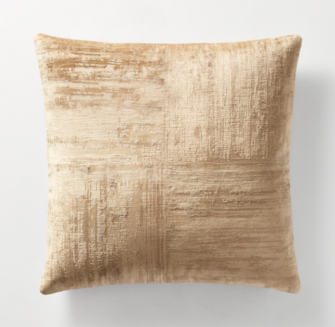 Velvet Brushstroke Four Square Pillow Cover - Square