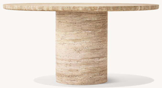 Vitolo Carved Round Dining Table | RH