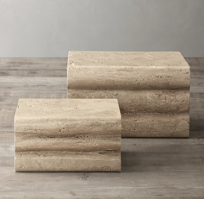 Travertine Book Stack