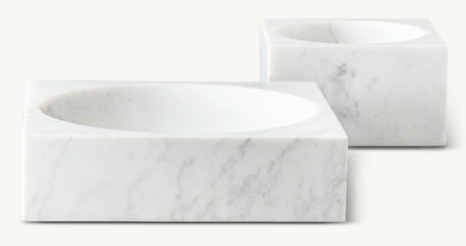 Square Marble Bowl | RH