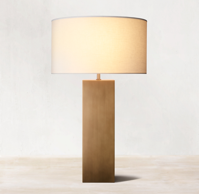 Sarezzo Metal Square Table Lamp