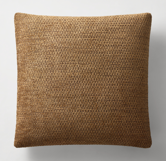 Italian Milana Brick Wrapped Pillow Cover - Square