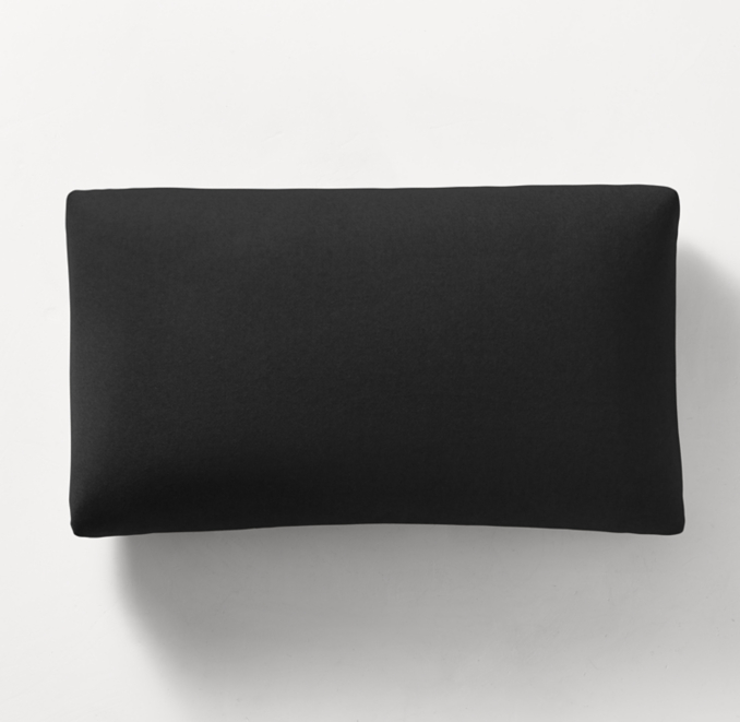 Holland & Sherry Wool Twill Tucked Corner Pillow Cover - Lumbar