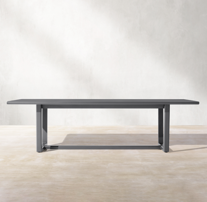 Belize Aluminum Rectangular Dining Table