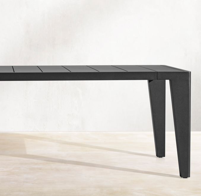 Maya Aluminum Rectangular Dining Table