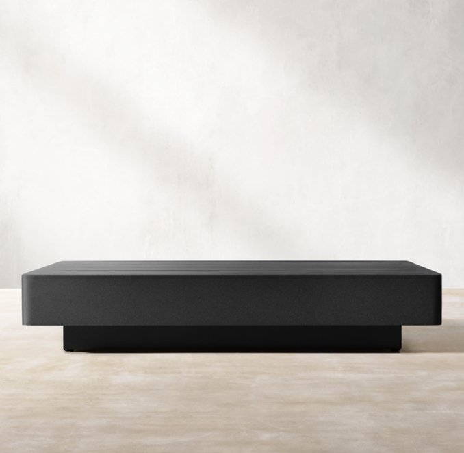 Maya Aluminum Rectangular Side Table