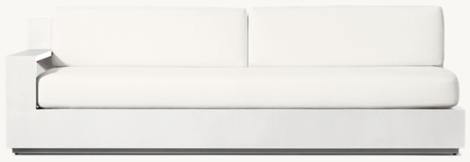 Marbella Aluminum Three-Seat Left-Arm Sofa | RH