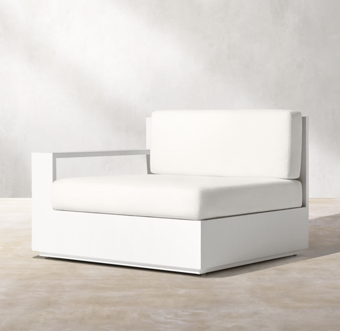 Marbella Aluminum Modular Left-Arm Chair Cushions