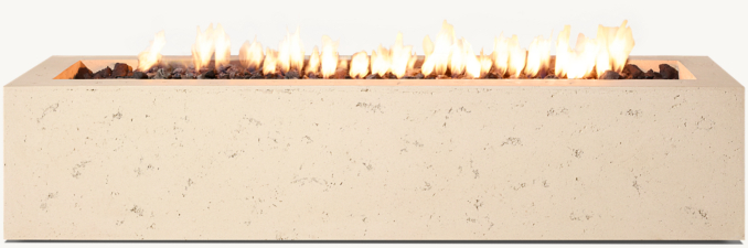 Ixtapa Rectangular Fire Table | RH