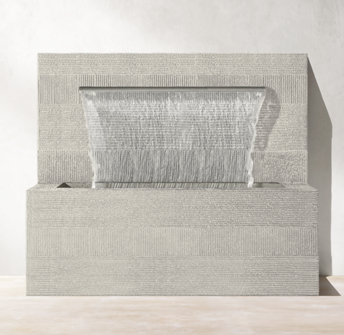 Vetro Wall Fountain 50" Trough