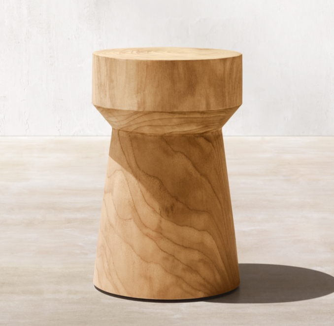 Java Teak Taper Side Table