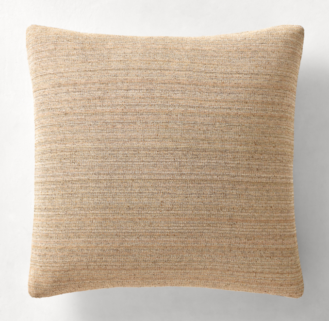 Naya Marled Solid Outdoor Pillow Cover - Square