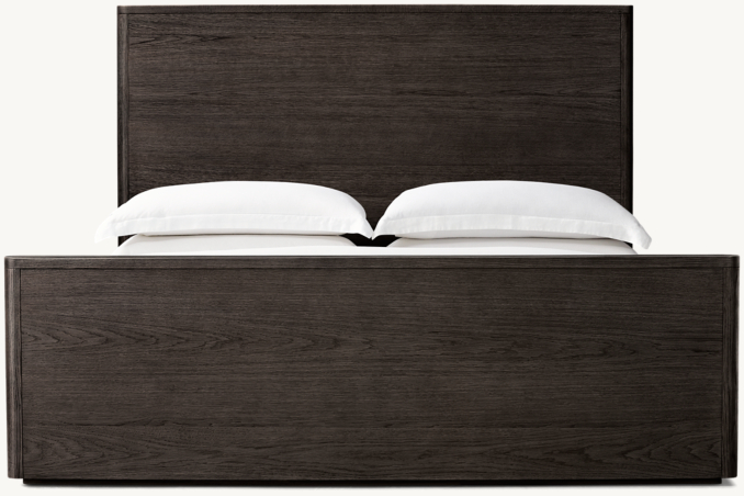 Breton Panel Platform Bed With Footboard