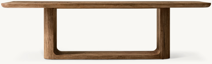 Oslo Open Rectangular Dining Table | RH