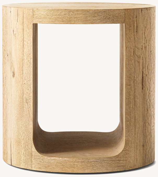 Oslo Open Round Side Table | RH
