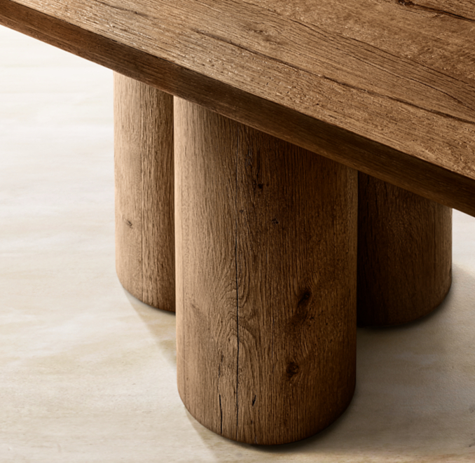 Oslo Cylinder Rectangular Dining Table