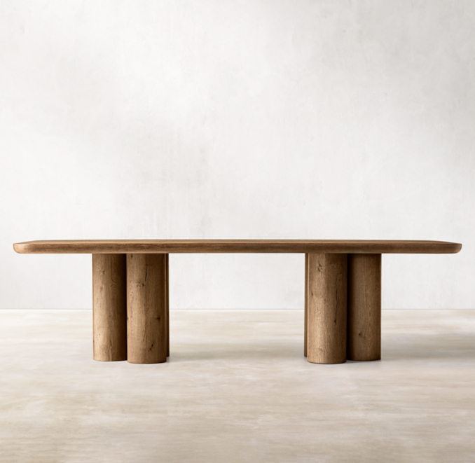 Oslo Cylinder Rectangular Dining Table