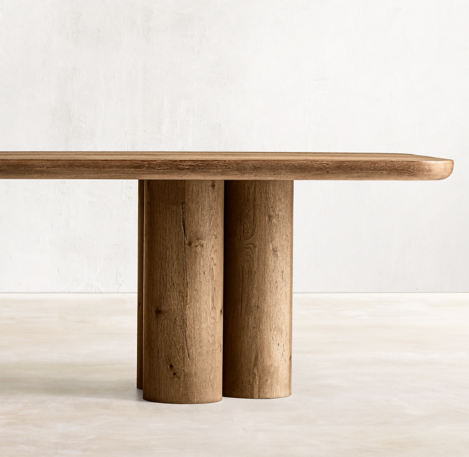 Oslo Cylinder Rectangular Dining Table