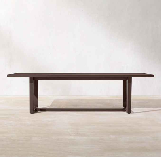 Belize Aluminum Rectangular Dining Table