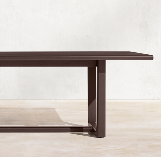 Belize Aluminum Rectangular Dining Table