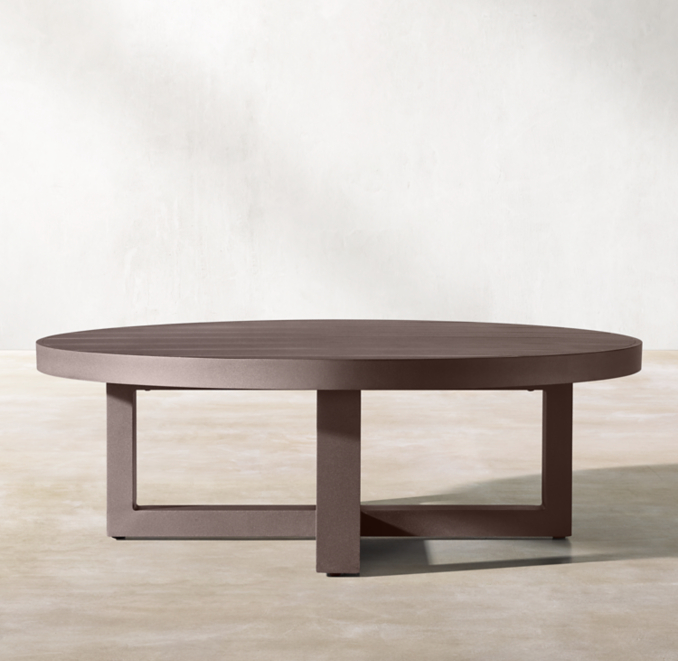 Aegean Aluminum Round Coffee Table
