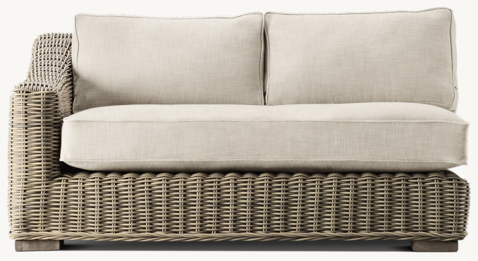 Provence Two-Seat Left/Right-Arm Sofa Cushions | RH