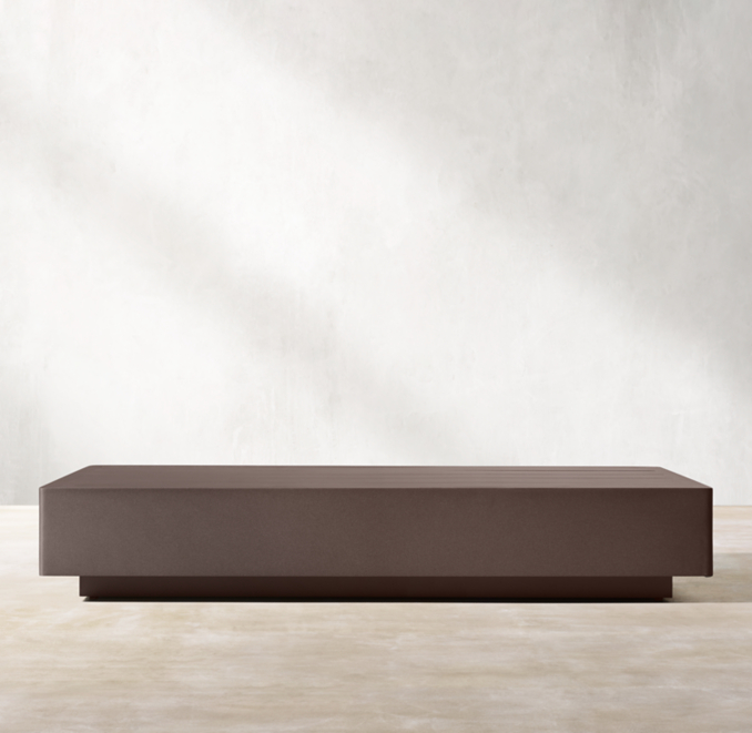 Maya Aluminum Rectangular Coffee Table